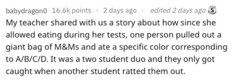 People Talk About Their Best Test Cheating Strategy EBaum S World