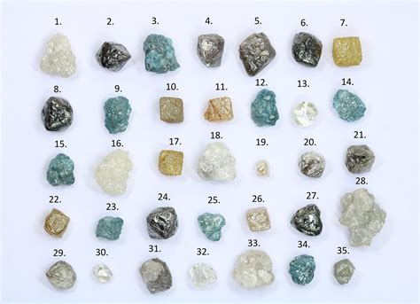 Rocksdiamond Etsy Rough Gemstones Size Comparison Natural Rock