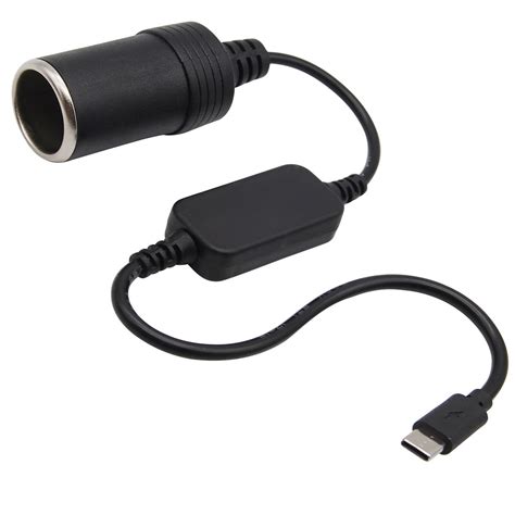 USB C Male To V AdapterUSB To Car Power Socket Converter Walmart Com