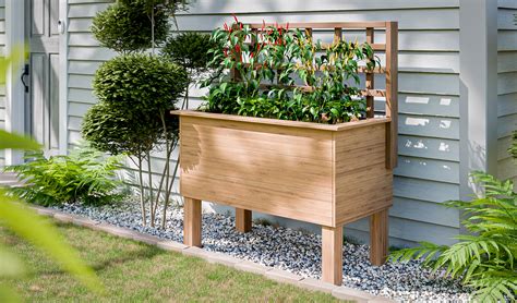 Raised Garden Planter With Trellis Plans Craftcamp™