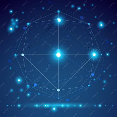 Premium Vector Abstract Geometric 3d Mesh Object Vector Illustration Eps 10