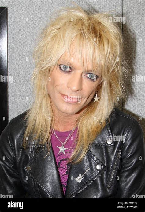 Finnish Rock Musician Michael Monroe Matti Fagerholm Poses Backstage