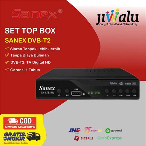 Jual Set Top Box SANEX TV DIGITAL DVB T2 DVBT2 High Definition Digital Shopee Indonesia