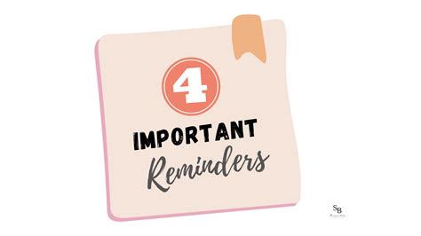 4 Important Reminders Shivana Blog