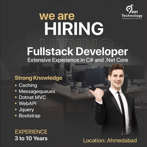 9dot technology on linkedin 9dottechnology fullstackdeveloper hiringnow ahmedabadjobs joinus…