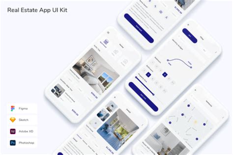 Real Estate App Ui Kit Graphic By Betush · Creative Fabrica