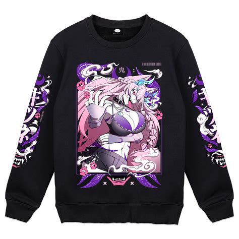 Tonyopon Corrupted Oni Fox Goddess Crewneck Uwu Market