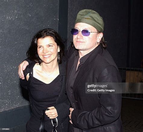 Singer Bono Of U2 And Wife Ali Hewson Attend A Neil Young Concert In