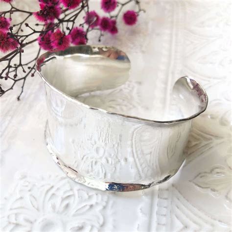 Silver Bracelet For Women Sterling Silver Cuff Bracelet