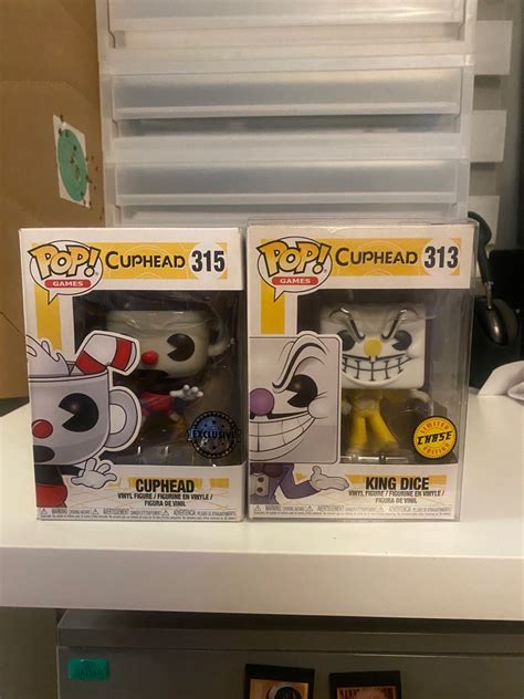 Cuphead Funko Pop Set Exclusive Limited Edition King Dice And Cuphead