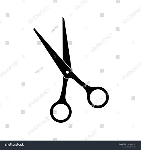 Scissors Icon Logo Isolated On White Stock Vector Royalty Free 2415664149 Shutterstock