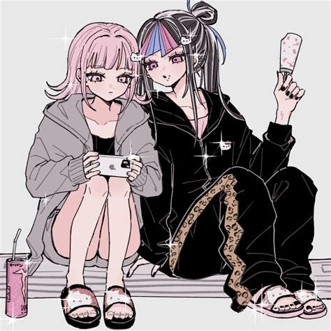 Nanami Chiaki And Mioda Ibuki Danganronpa And 1 More Drawn By