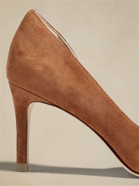 Suede Dorsay Pump Banana Republic Factory
