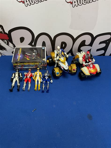 Box Of Power Rangers Related Items Inc Bandai Figures Dvds And