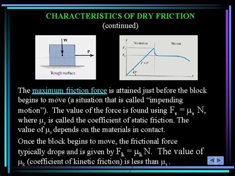 CHARACTERISTICS OF DRY FRICTION PROBLEMS INVOLVING DRY FRICTION
