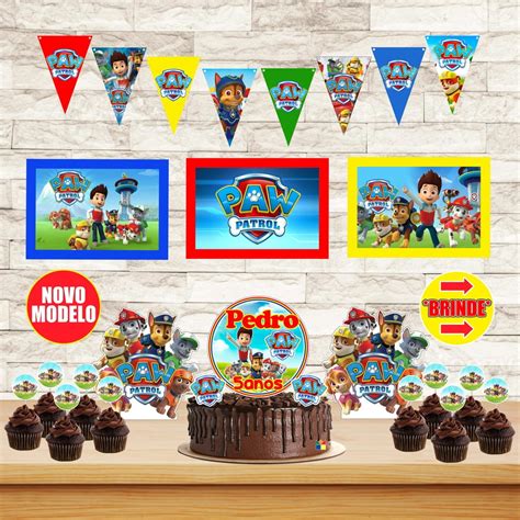 Kit Decoração De Festa Patrulha Canina Elo7 Produtos Especiais