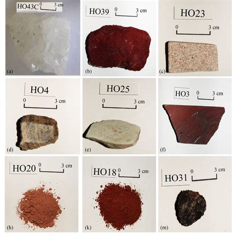 Hand Samples Of A Salt Rock B Iron Oxide C Rhyolite D