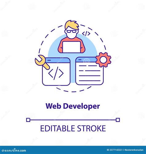 web developer concept vector for landing page programmer constructs website using crane and