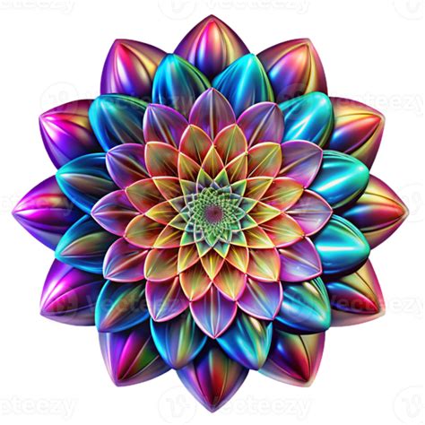 Stunning Creative A Complex Fractal Pattern Radiating Outwards In A