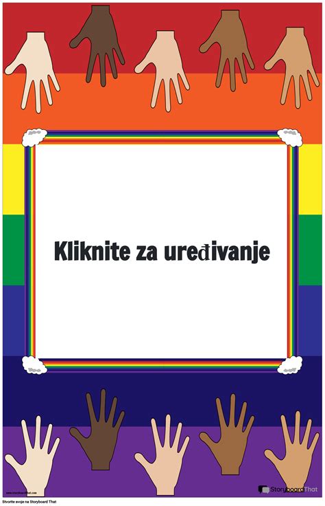 Poster Dobrodošlice S Temom Duge Storyboard By Hr Examples