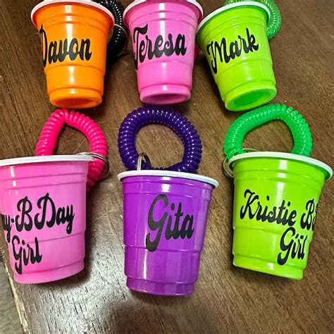 2 Oz Shot Cup Personalize Shot Cup Shot Cup Bracelet Shot Cup Wristlet Party Cup Etsy