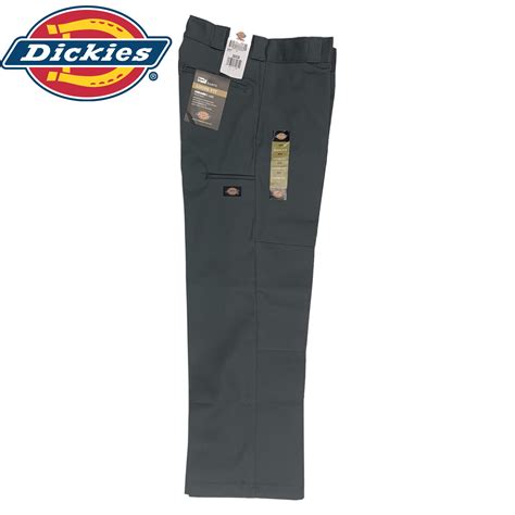 Dickies Mens Loose Fit Double Knee Work Pants Charcoal