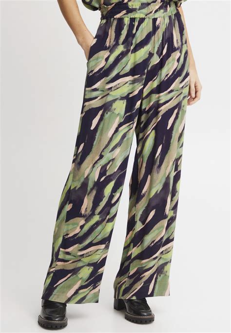 Fransa Frkaiya Trousers Forest Shade Mix Fevergreen Zalandoie
