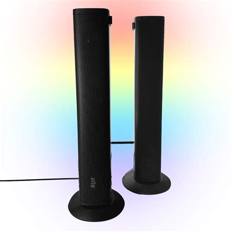 Bluetooth Tower Speaker Stereo System Sharper Image