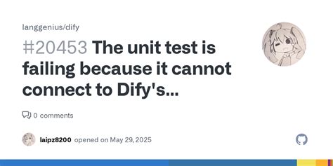 The Unit Test Is Failing Because It Cannot Connect To Difys Marketplace · Issue 20453