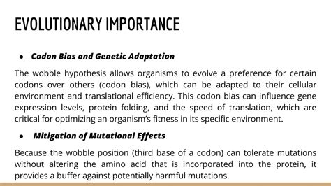 Genetic Code Properties And Wobble Hypothesispptx