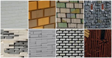 15 Ways To Build Lego Walls With Texture Bricknerd All Things Lego