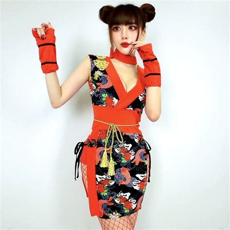 Yomorio Sexy Kimono Dress Japanese Anime Cosplay Costume Side Slit Asi