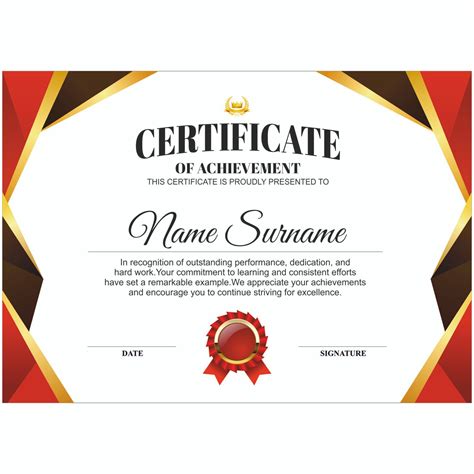 Certificate Of Achievement Cdr File Fully Editable Coreldraw Certificate Design Pacifykart