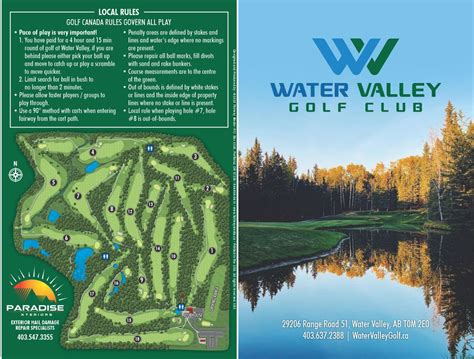 Course Map And Score Card