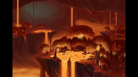 [minecraft Fanart] Realistic Crimson Forest Biome Youtube