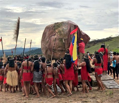 Pemon People Officially Welcomed Their Kueka Stone With A Ancestral Ritual Orinoco Tribune