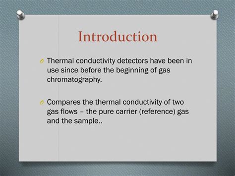 Ppt Thermal Conductivity Detector Powerpoint Presentation Free Download Id 5659384