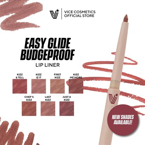 Vice Co Perfect Kizz Lock Liner Budgeproof Lip Liner Shopee Philippines
