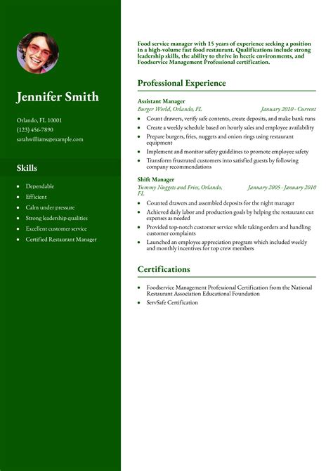 Regular Resume Format