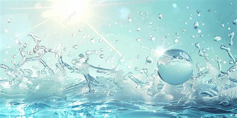 3d 화장품 하이드로 에센스 물 보습제 액체 스플래시 버블 또는 배경 전력 처리의 분자 화학 구조 천연 제품 렌더링 정화 보습제를 위한 3d 화장품 하이드로 에센스 워터