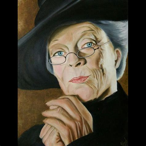 Art Armour Real Looks Professor Mcgonagall Oil Painting On Canvas 12