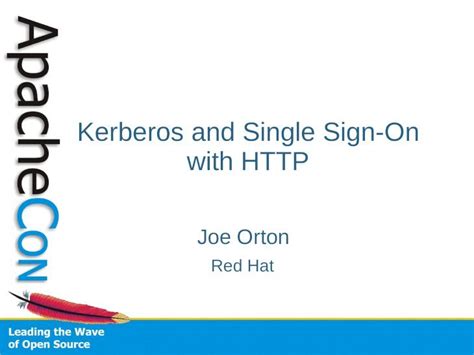 Pdf Kerberos And Single Sign On With Jortonac08eukerb Sso