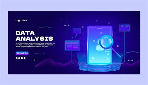 Premium Vector Data Analysis Banner Template Design