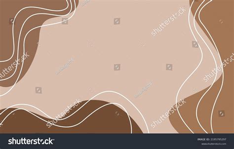 Editable Abstract Brown Wave Vector Background Stock Vector Royalty