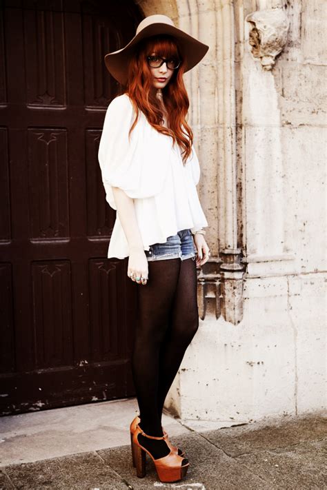 Redhead In Heels Via Charmaine Jones Redhead Outfit Louise Ebel Fire Hair London Summer