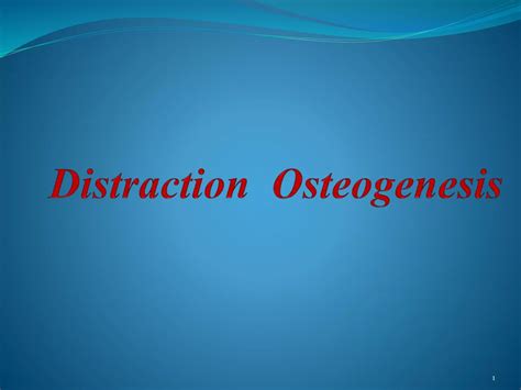 Distraction Osteogenesis Pptx