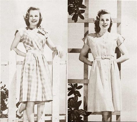 1940s Fashion Summer Frocks Of 1945 Glamour Daze