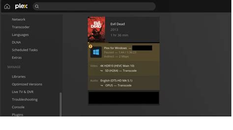 Migrated Plex From Windows To Docker On A New Pc And It Isnt Using Intel Igpu Rplex