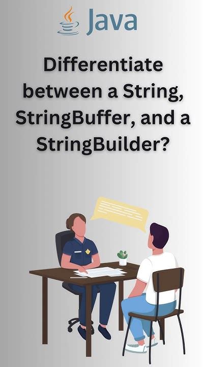 How Would You Differentiate Between A String Stringbuffer And A Stringbuilder Youtube