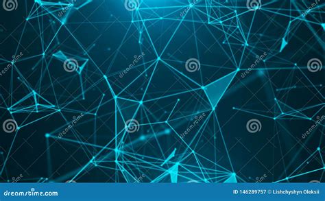Abstract Digital Background Big Data Visualization Network Connection